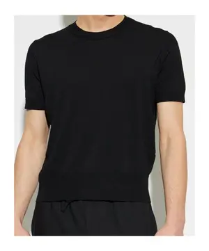 AMI Paris Fine Knit Crew Neck T-shirt