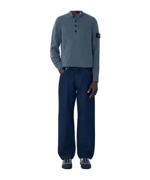 Stone Island Loose Fit Jeans - Blue