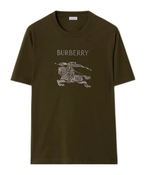 Burberry Ekd Embroidered Crewneck T-shirt - Marsh Green