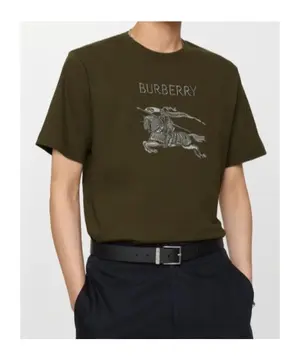 Burberry Ekd Embroidered Crewneck T-shirt