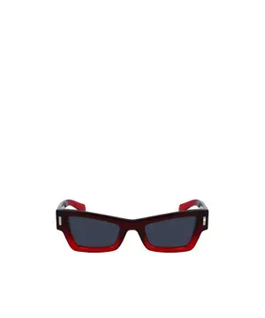 FERRAGAMO Rectangular Frame Sunglasses - Black