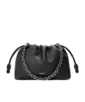 Loewe Flamenco Medium Shoulder Bag - Black