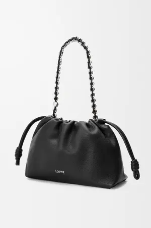 Loewe Flamenco Medium Shoulder Bag - Black