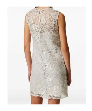 TWINSET Sequin Lace Mini Dress
