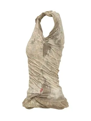 DIESEL® Sleeveless Floral Print Top - Nude