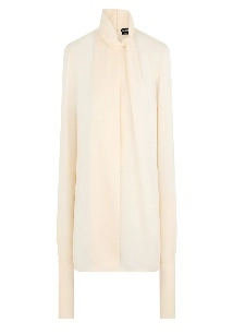 TOM FORD Long Sleeved Satin Blouse - Nude