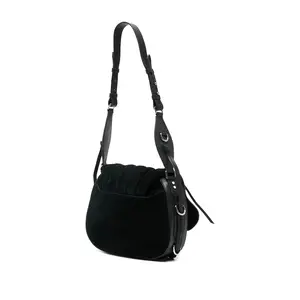 Isabel Marant Étoile Bolton Suede Shoulder Bag - Black
