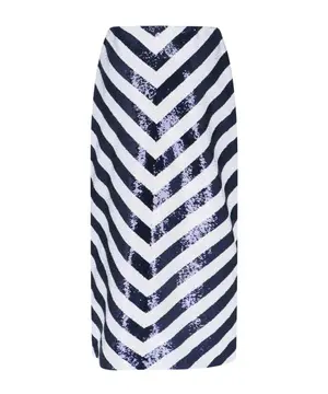 Ralph Lauren Sequined Chevron Skirt