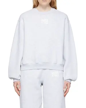 Alexander Wang Logo Printed Crewneck Sweatshirt