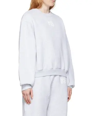 Alexander Wang Logo Printed Crewneck Sweatshirt