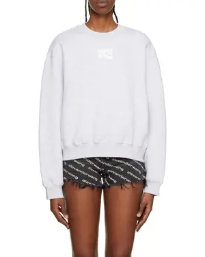 Alexander Wang Logo Printed Crewneck Sweatshirt