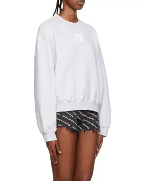 Alexander Wang Logo Printed Crewneck Sweatshirt