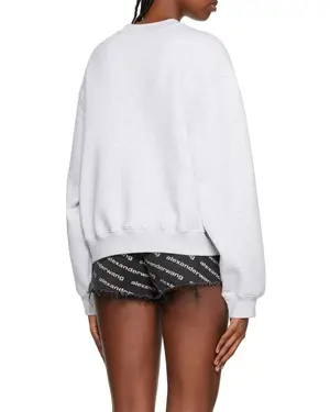 Alexander Wang Logo Printed Crewneck Sweatshirt