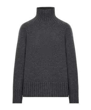 Max Mara Mantova High-neck Knitted Jumper - Grey