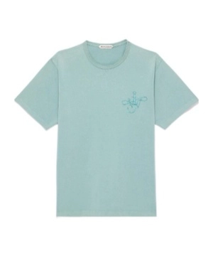 J.W.ANDERSON Jw Anderson Logo Patch T-shirt - Washed Teal
