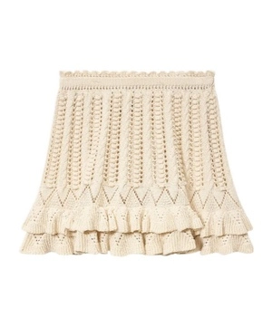 Isabel Marant Étoile Nelle Crocheted Ruffled Skirt