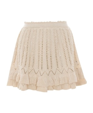 Isabel Marant Étoile Nelle Crocheted Ruffled Skirt