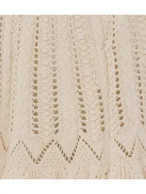 Isabel Marant Étoile Nelle Crocheted Ruffled Skirt