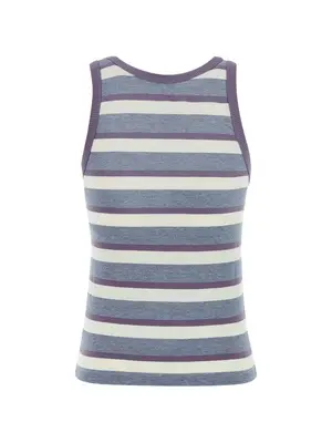 Prada Sleeveless Striped Tank Top