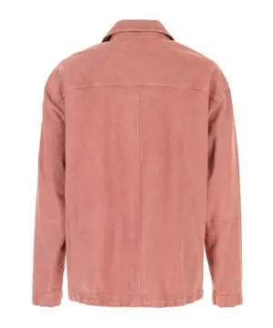 Marni Snap-button Leather Shirt - Pink