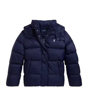 Ralph Lauren Long-sleeved Down Jacket With Detachable Hood