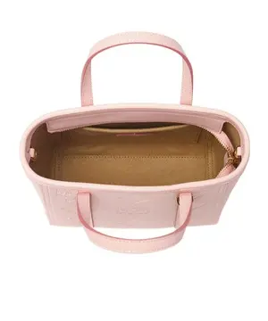 Mcm Toni Small Embossed Tote Bag - Pink