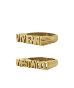 VIVIENNE WESTWOOD Set Of Two Logo Rings