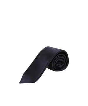Kiton Silk Neck Tie - Black