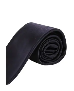 Kiton Silk Neck Tie - Black