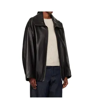 Nour Hammour Noah Leather Zip-up Jacket