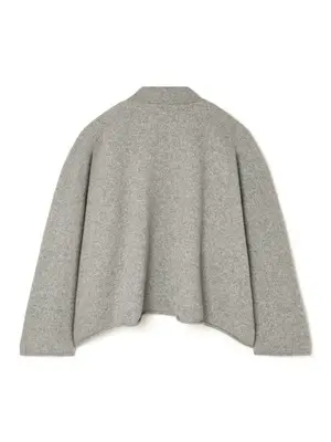 Alanui Ribbed Polo Neck Top With Rolled Hem