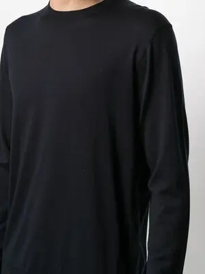 Giorgio Armani Crew Neck Sweatshirt - Black