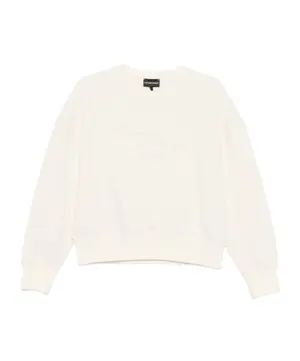 Emporio Armani Embroidered Logo Sweatshirt - White