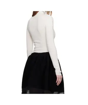 Issey Miyake High Neck Long Sleeve Knitwear