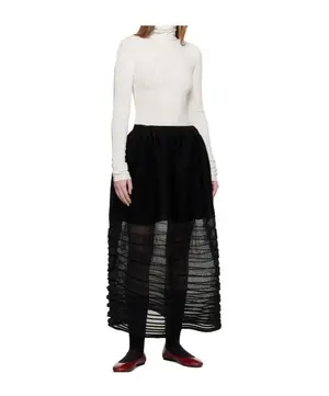 Issey Miyake High Neck Long Sleeve Knitwear