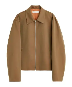 Our Legacy Zip-up Mini Jacket With Cangiante Effect - Brown