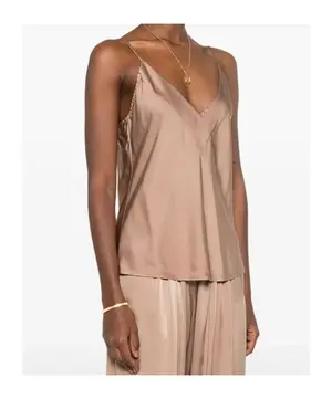 FORTE_FORTE V-neck Tank Top - Nude