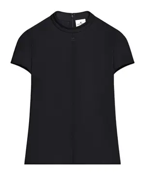 Courreges Round Neck Blouses
