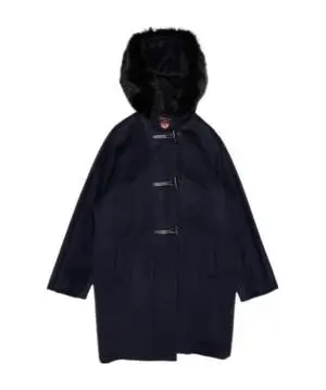 Max Mara Hooded Wool Coat With Fur Trim