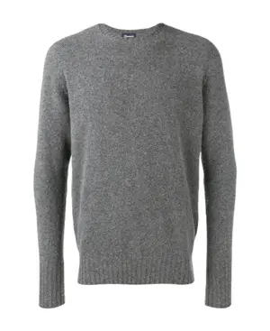 DRUMOHR Crew Neck Knit Pullover - Gray