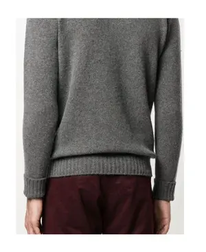 DRUMOHR Crew Neck Knit Pullover - Gray
