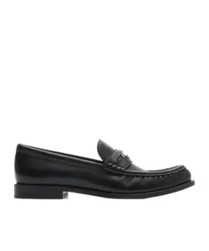 Burberry Cadet Gathered Slip-on Loafers - Black