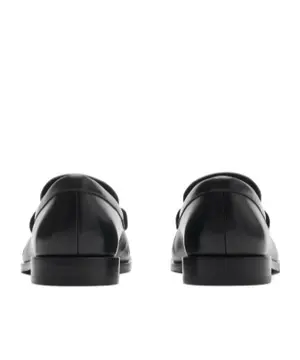 Burberry Cadet Gathered Slip-on Loafers - Black
