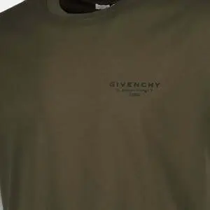 Givenchy Logo Embroidered Crewneck T-shirt - Khaki