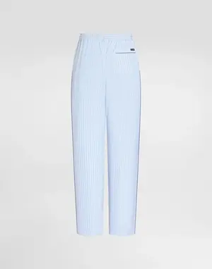 Dolce & Gabbana Striped Drawstring Trousers - Blue