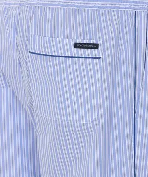 Dolce & Gabbana Striped Drawstring Trousers - Blue