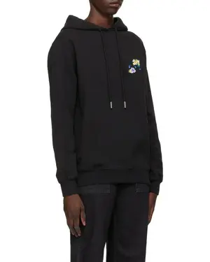 Off-White Checked Arrows Floral Hoodie