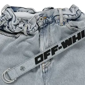 Off-White Belted Slim-fit Jeans