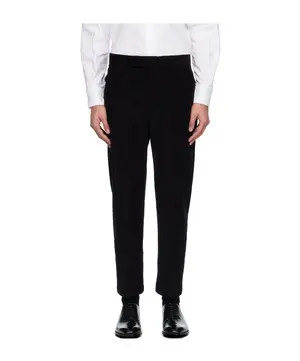 Thom Browne Corduroy Stripe Detail Chino Trousers - Black
