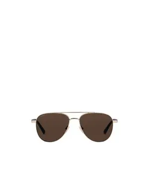 Gucci Aviator Frame Sunglasses - Shiny Light Gold-toned
